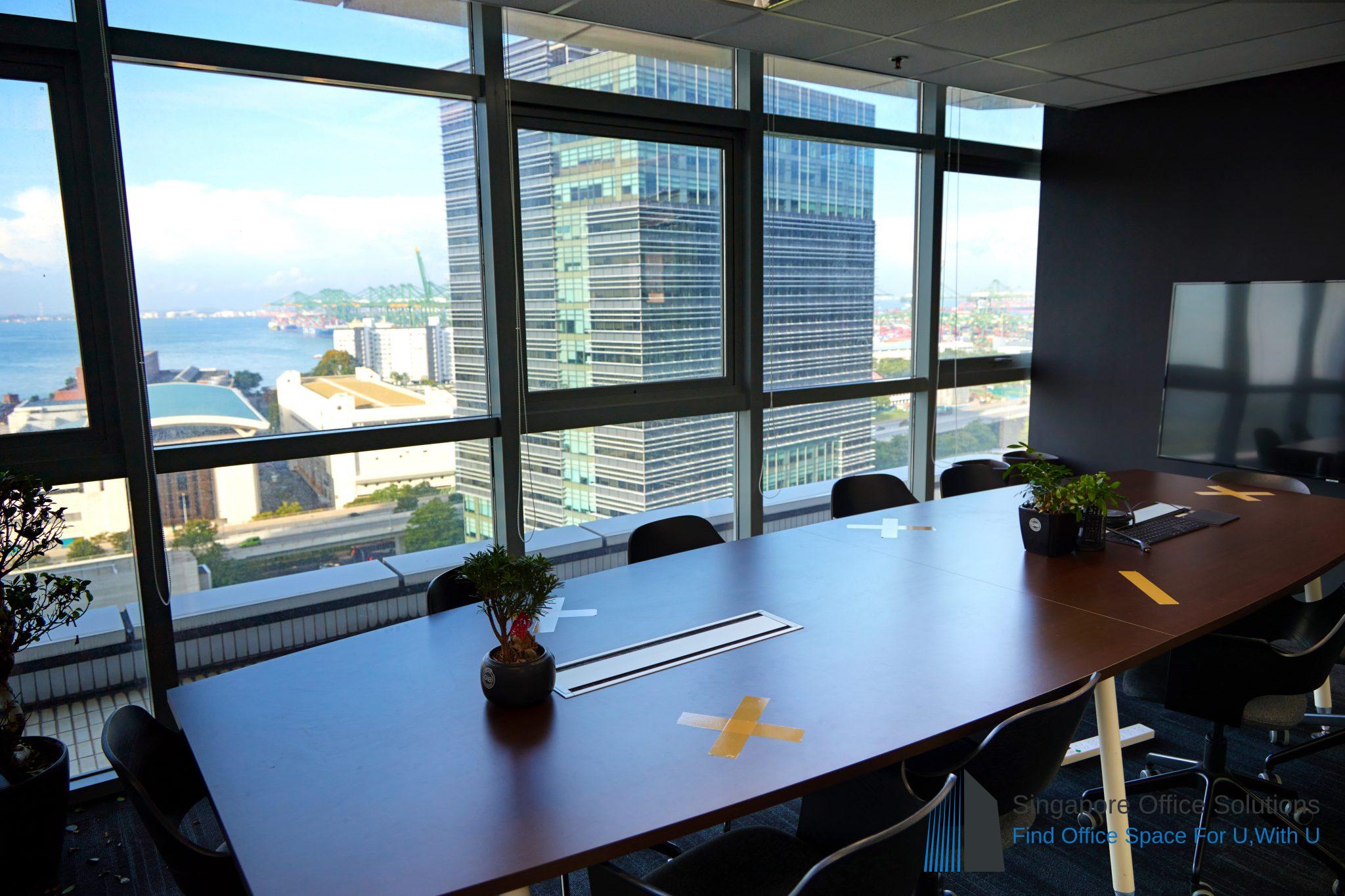 Fitted Office with Sea View and Lobby Frontage - Singapore Office Rental